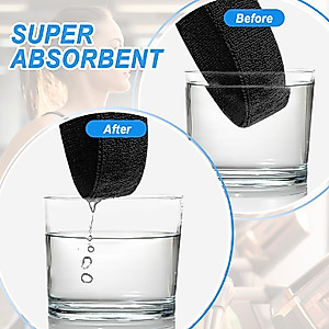 4 Pcs Sweatbands Sport Headbands for Men & Women, Sweat Head Bands Moisture Wicking Sport Headband Cotton Sweatbands for Basketball, Athletic Exercise, Tennis, Running, Yoga