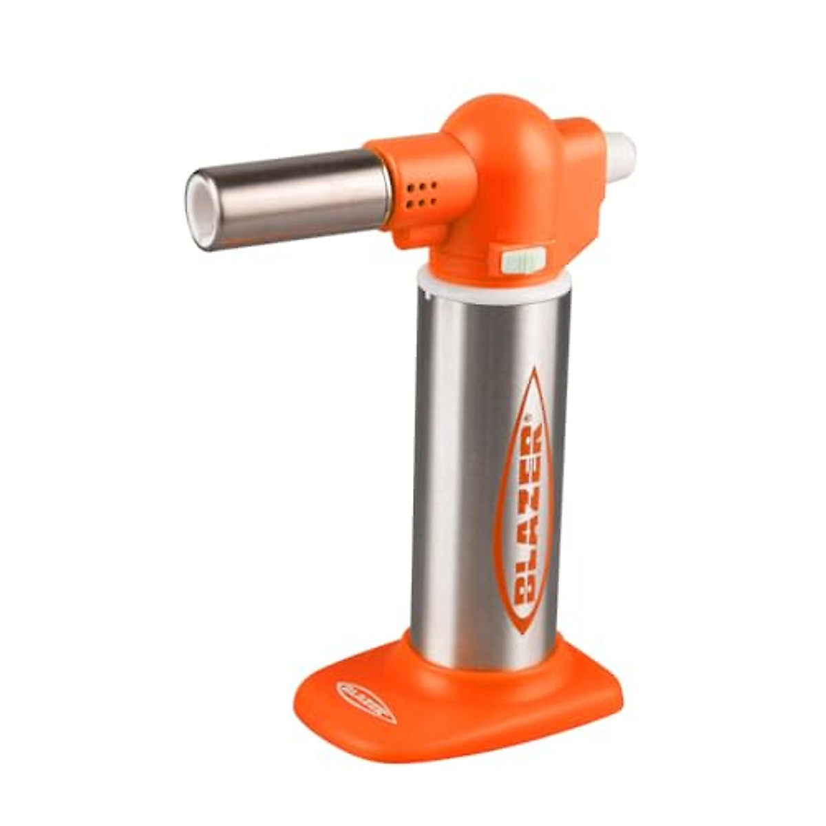 Big Buddy Refillable Turbo Torch Lighter- White Culinary Blow Torch, Butane Refillable, Flame Adjustable (MAX 2500°F) with Child Safety Lock- Use For Cooking, BBQ, Baking, Brulee + More