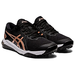 ASICS Women's Gel-Course Glide Golf Shoes, 8.5, Black/Rose Gold