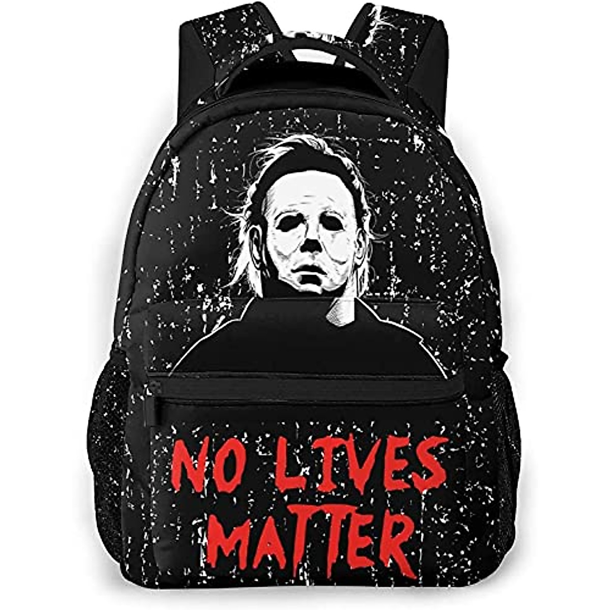 Mi-Cha-El_Myers Horror Movie Backpack Large Capacity Unisex Multifunctional Fashion SchoolBag For Teen Boys Girls