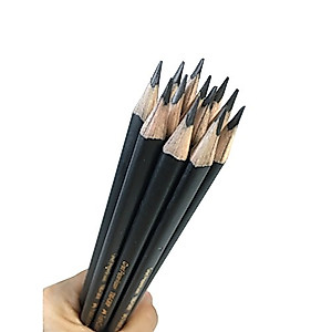 Faber-Castell Wooden Tri-Grip Exam Grade Graphite 2B Pencils, Smooth and Dark Pre-sharpened Wood Pencils - Box of 12