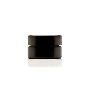 Infinity Jars 15 Ml (.5 fl oz) Cosmetic Style Black Ultraviolet Glass Screw Top Jar