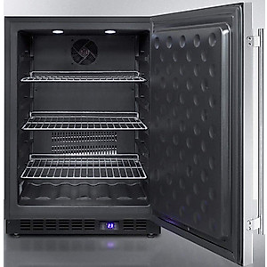 Summit SCFF53BSS Under Counter Upright Freezer, Stainless-Steel