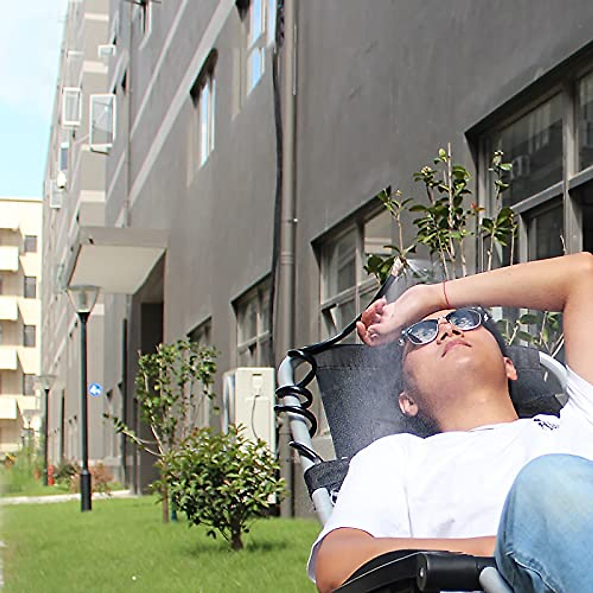 Flex Cobra Mist Stand,Water Mister Stand for Outside Patio,Outdoor Mist Sprinklers Hose Cooling System,Garden Plants Hummingbird Pool Greenhouse Backyard Personal Portable Misting (2m/78.74inches)