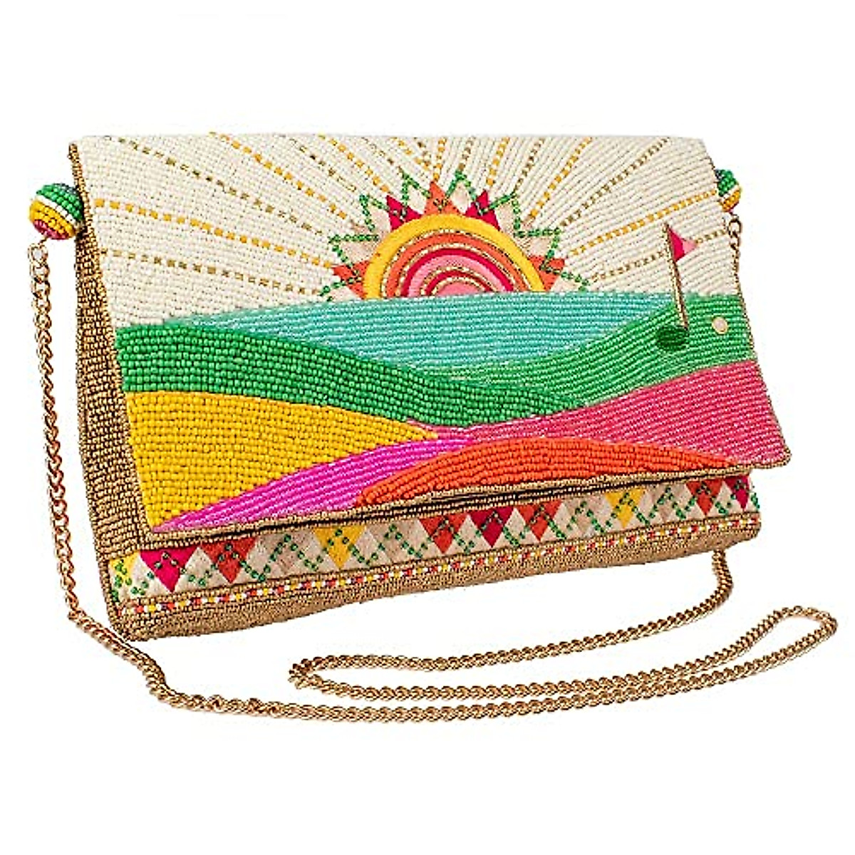 Mary Frances Sunrise Golf Crossbody Clutch