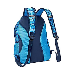 Western Chief Multi Compartment Backpack Bundle w/Lunch Box & Pencil Pouch Sharks One Size