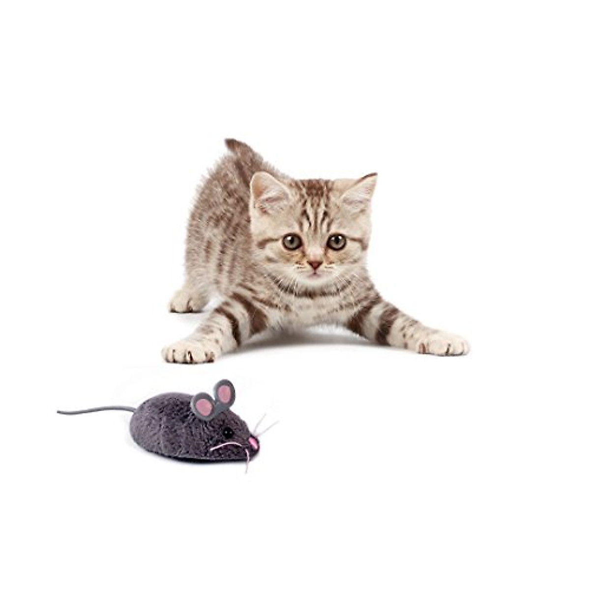 HEXBUG Mouse Robotic Cat Toy (GREY) for all breed sizes