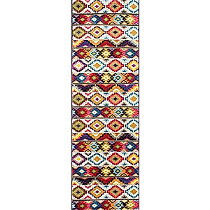 nuLOOM Lizmar Retro Runner Rug, 2' 5" x 8', Multi