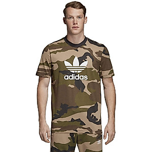 adidas Originals Men's Trefoil Tee, Multi/Utility Black, Medium