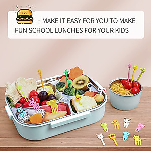 120PCS Animal Food Picks for Kids, Vicuna R Toddler Food Picks BPA-Free, Fun Kids Food Picks for Bento Box, Reusable Cute Fruit Toothpicks, Kids Lunch Accessories Decorations