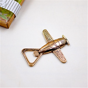 YYaaloa Airplane Bottle Opener with Exquisite Packaging, 12 Pcs Airplane Bottle Opener Beer Accessories Metal Stainless Steel Bottle Opener, Best Groomsman (Style 1)
