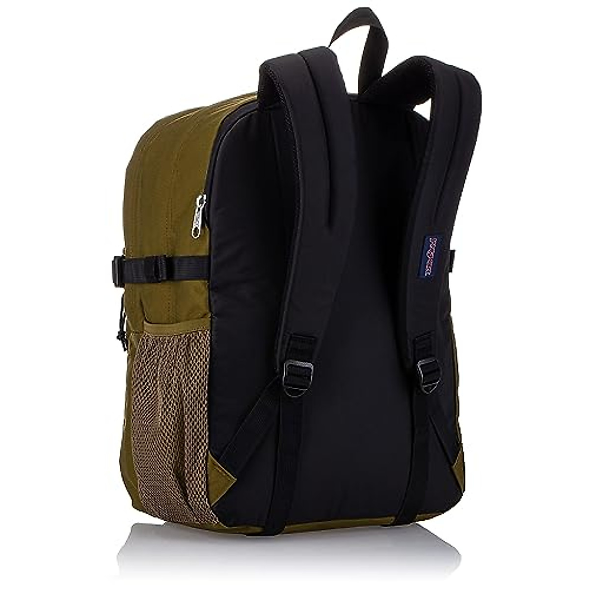 JanSport Main Campus Backpack - Travel, or Work Bookbag w 15-Inch Laptop Sleeve and Dual Water Bottle Pockets, Army Green