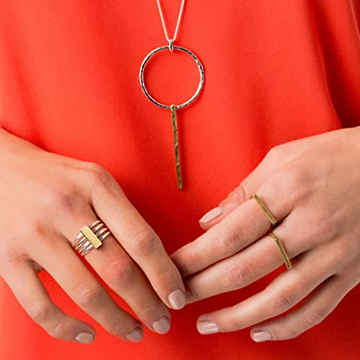 Silpada 'Agility' Ring in Sterling Silver and Brass, Size 10, Size 10