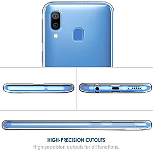 Transparent Case Compatible for Samsung Galaxy A10E, Soft Silicone TPU Gel Animal Drawings Ultra Thin Anti-Shock and Anti-Scratch Clear Bumper Case Cover for Samsung Galaxy A10E, A4