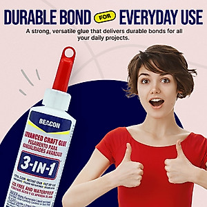Beacon 3-in-1 Advanced Crafting Glue, 4-Ounce, 1-Pack