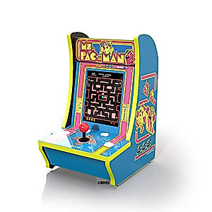 Ms Pacman Arcade 1 Counter-Cade Top Real Feel Arcade Controls! 15.75" High Includes Power Adapter, Instructions, and Ms. Pac-Man 1 Up Arcade