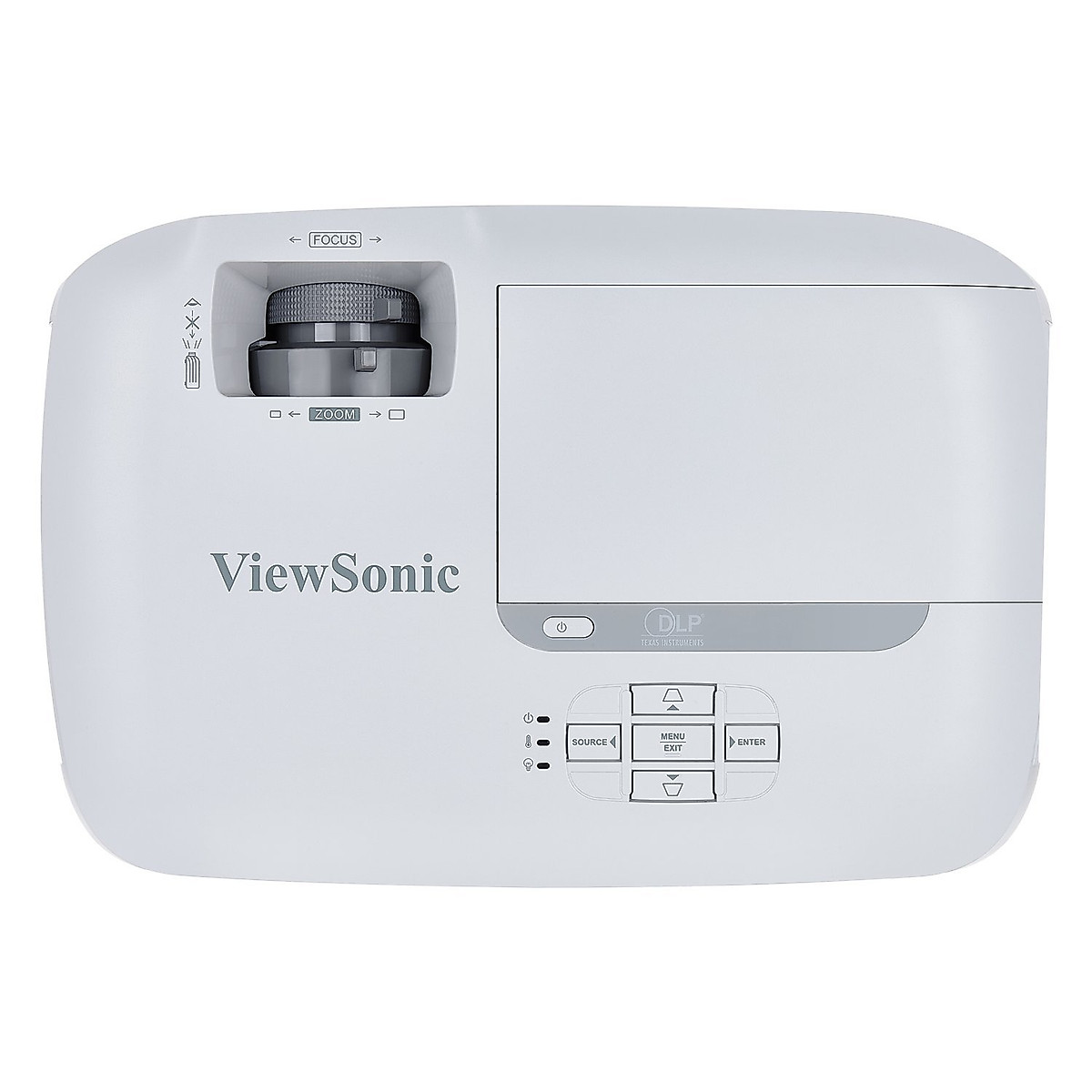 ViewSonic PA502S 3500 Lumens High Brightness SVGA Projector for Home and Office with HDMI and Optical Zoom,Black/white