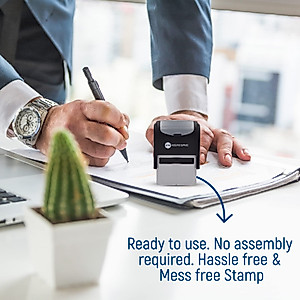 Copy Stamp Self Inking Red -Red Ink- Office Stamps self Inking Advanced Technology Designed for Business and Personal use by Executive Supplies