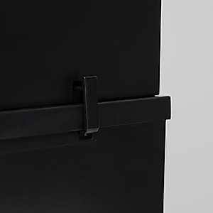 IRIS USA Medium Desktop Stacking Drawer, 6-Pack, Sliding Plastic Drawer Storage Container for Stationery Art Craft Supplies Fabric Tools Kitchen Pantry Office and Garage Organization, Black