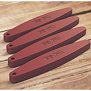 Gevoli Sous Vide Weights, 4 Pack (Stain-Proof) Immersion Cooker Bag Weights - Improved Food Submersion vs Racks - Safe Food Grade BPA Free Silicone