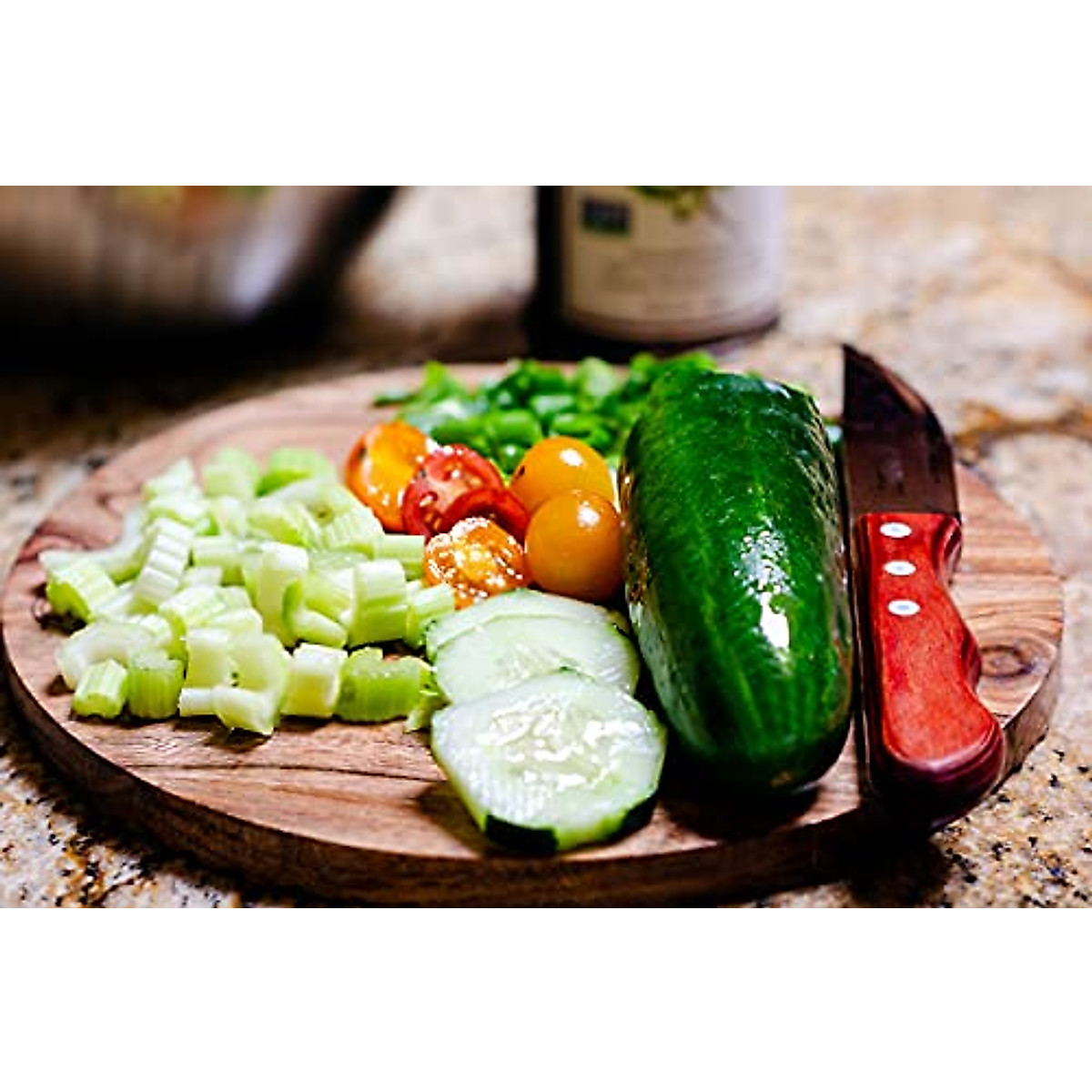 K & R Wood Trivet for hot pots and Pans | Natural Acacia Wood | Trivets for hot Dishes | Reversible Wood Cutting Board | Wooden Trivet and 2 hot Pads for Kitchen | Multiuse Wood Serving Board