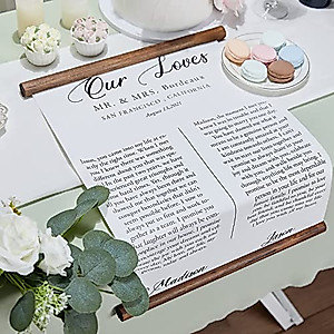 AW BRIDAL Wedding Bachelorette Party Decorations For Reception∣Wedding Guest Book Alternative Bridal Shower/Birthday/Baby Shower Sign In Guest Book∣Blank Magnetic Poster Hanger Frame 14×20 with Pen