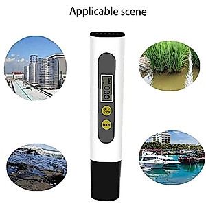 YUESFZ Precise Tds Meter Water Quality Tester LCD Display Testing Pen White Drinking Water Test Meter Practical Water Quality Detector