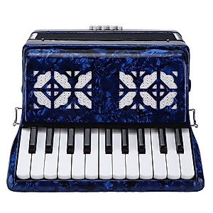 BTER Professional Accordion, 22 Keys 8 Bass Accordion Musical Instrument, Educational Kids Accordion Instrument with Adjustable Strap for Professionals, Beginners, Kids, Stage Performance