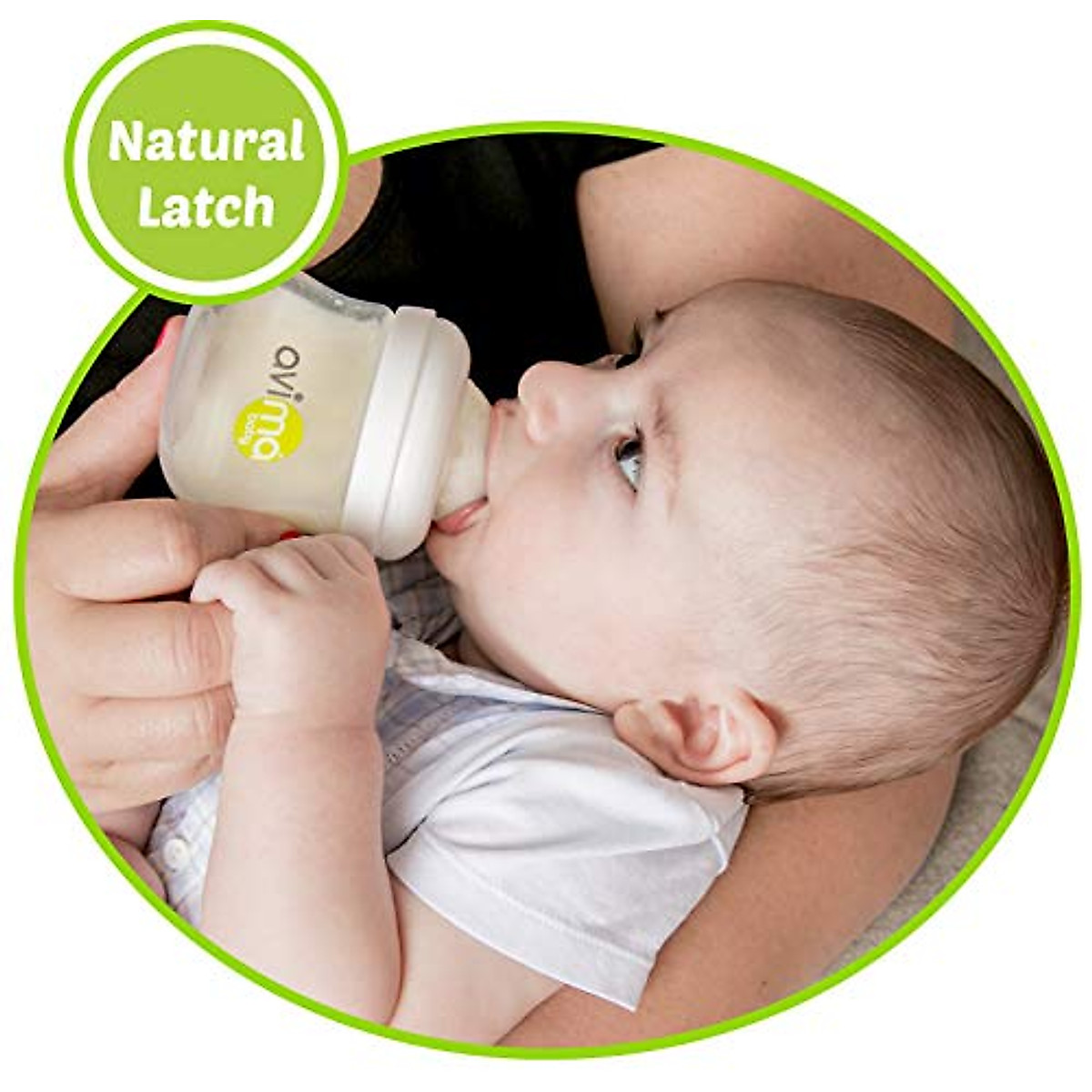 Avima Baby Silicone Nipples for Wide Neck Bottles, Medium Flow 3 Months+ (Set of 6)