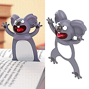 3D Animal Bookmark Cartoon Page Clip Funny Stereo Reading Bookmark for Kids Children Cute Bag fillers Birthday Party Gift - Wolf