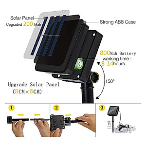 Solar String Lights Solar Fairy Lights Outdoor Waterproof, 50LED Solar Garden Lights, 8 Mode 7M/24Ft Indoor/Outdoor Solar String Lights for Garden Patio Yard Home Christmas Parties Wedding(Multi-Colou