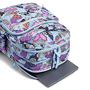 Vera Bradley Women's Cotton XL Campus Backpack, Butterfly By - Recycled Cotton, One Size
