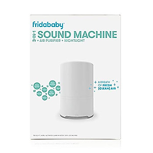 Frida Baby 3-in-1 Sound Machine, Air Purifier + Nightlight with 3 Fan Speeds and Easy-Change Filter