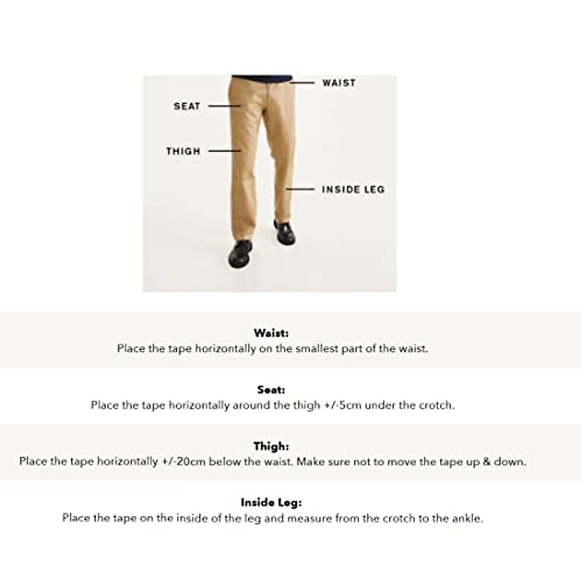 Dockers Men's Relaxed Fit Comfort Pants, British Khaki, 38W x 32L