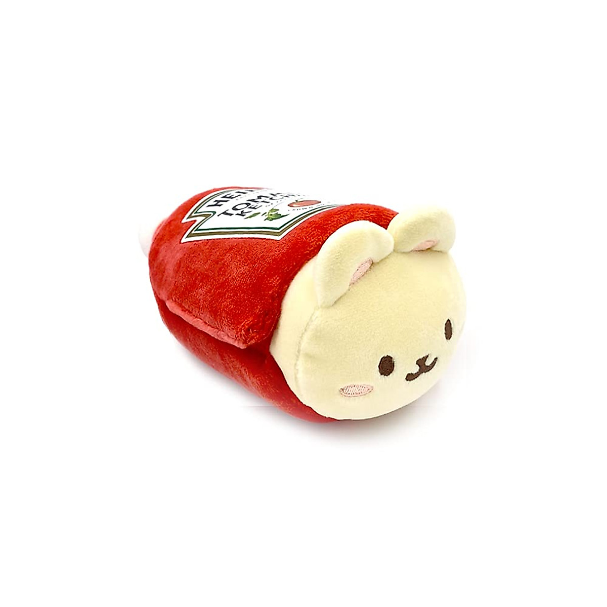 Anirollz x Heinz Bunny Plush with Tomato Ketchup Toy Blanket Small 6" Bunniroll