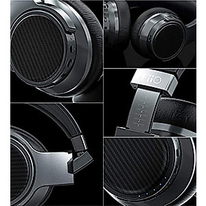 FiiO Noise Cancelling Bluetooth 5.0 Headphones EH3 NC: Wireless Bluetooth Over The Ear Headphones with aptX LL/aptX HD/LDAC/Mic Support,50 Hours Playertime for Travel/Work/Cellphone Black (Black)