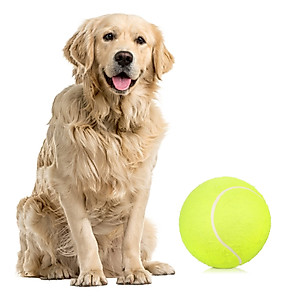 Lixada 9.5" Oversize Giant Tennis Ball for Children Adult Pet Fun (Shipped Deflated)