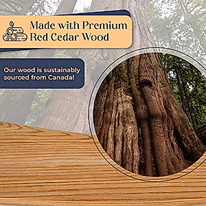 Pasithea Canadian Red Cedar Sauna Backrest - Slip-Resistant, Non-Toxic, Comfortable S-Shape Design - Sauna Chair with Back, Sauna Accessories for Any Barrel or Infrared Sauna (Pack of 1)