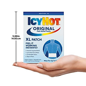 Icy Hot Original XL Pain Relief Patch (3 Count) for Back and Large Areas