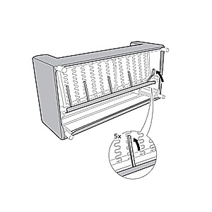 MASTERS OF COVERS Pure Cotton Klippan Loveseat Slipcover for The IKEA 2 Seater Klippan Loveseat Sofa Cover Replacement-Cotton Blue