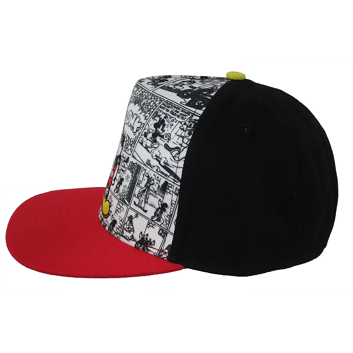 Disney Mickey Mouse Comics Adult Baseball Cap [6013] Red and Black