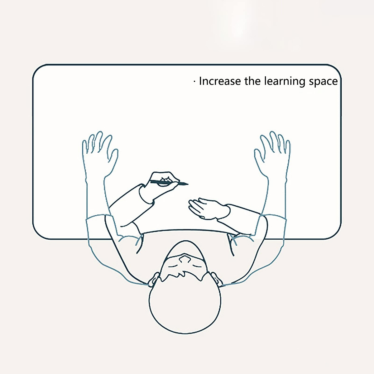 Kids Desk and Chair Set, Height Adjustable Children Study Desk, Golden Distance Preventing Myopia Design, Children Study Desk with Spacious Storage Drawer for Boys Girls School Home Study Tool (Blue)