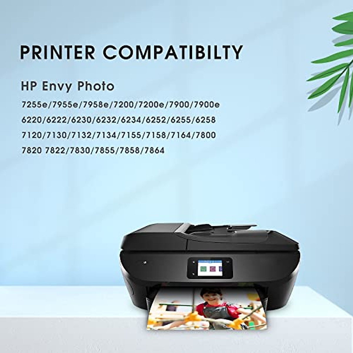 ESTON Remanufactured Replacements for HP 64XL Ink Cartridges for HP Envy Photo 7855 7155 7158 6252 6255 6258 7164 (1Black+1Color)