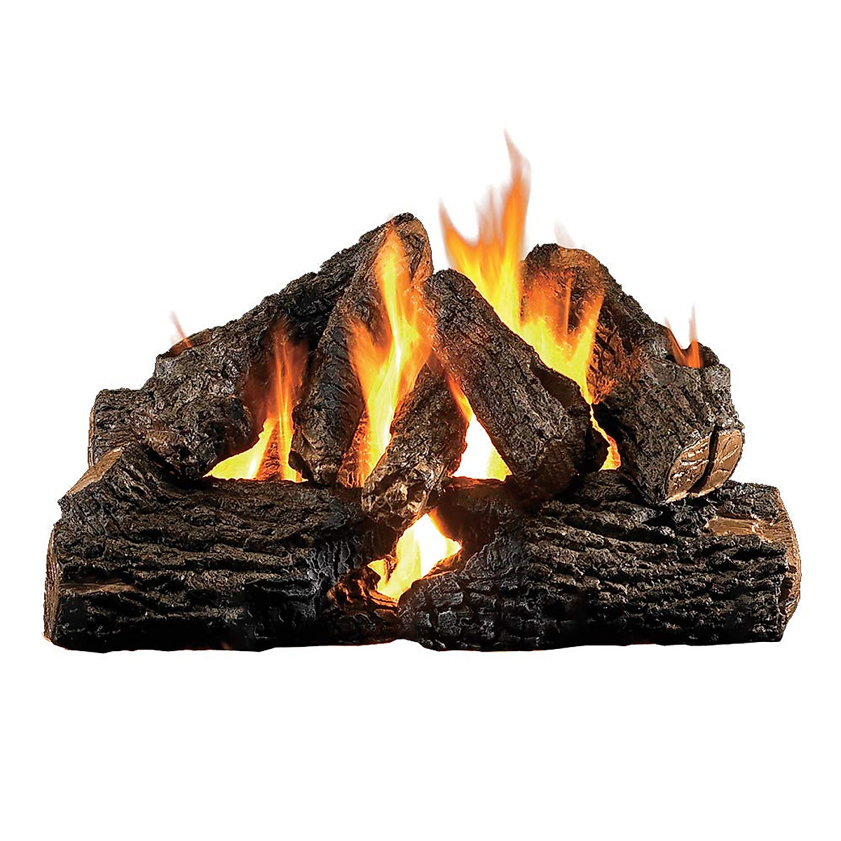 Peterson Real Fyre 24-inch Charred Oak Gas Logs Only No Burner