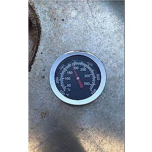 onlyfire Professional BBQ Charcoal Smoker Gas Grill Char-Grillers Dia 2" Thermometer (2-Pack) Temperature Gauge
