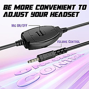 WolfLawS TA1000 Gaming Headset for Xbox Series X/S, Xbox One, PS5, PS4, PC, Switch & Mobile with Removable Mic, Bass Surround Sound, Memory Foam Ear Pads