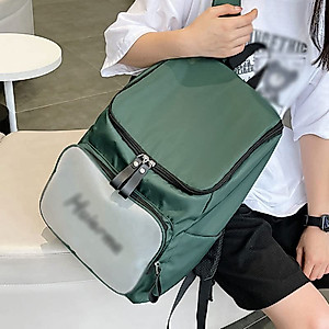 DINGZZ Women Backpack Travel Bag Large Capacity Women's Backpack Nylon Zipper School Bag (Color : D, Size : 30cmX15cmX43cm)