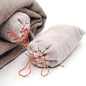 Homode Cedar Balls and Cedar Sachets, Aromatic Cedar Wood Blocks and Shavings Bags for Clothes Shoes Storage, Ideal for Closets and Drawers, 20 Pack