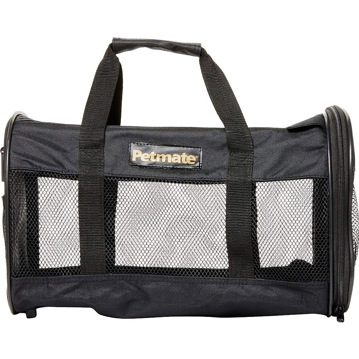 Petmate Soft-Sided Kennel Cab Pet Carrier,Black,Up to 15lbs, 17 X 10 X 10 (21329)