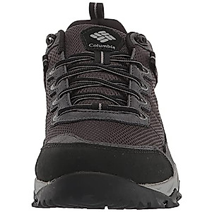 Columbia Men's Valley Pointe Waterproof Hiking Shoe, Shark/Monument, 11.5 Wide